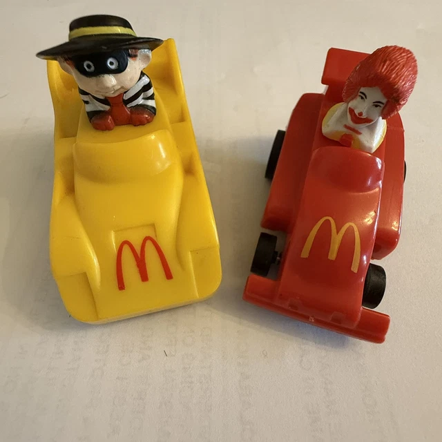 VINTAGE MCDONALDS HAPPY Meal 1988 Hamburglar Ronald McDonald Pull back ...