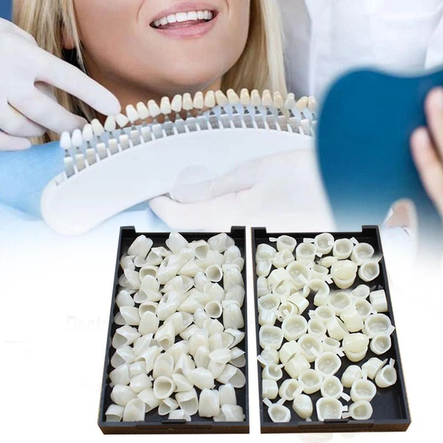 DENTAL RESIN REALISTIC Porcelain Temporary Teeth Crown Anterior ...