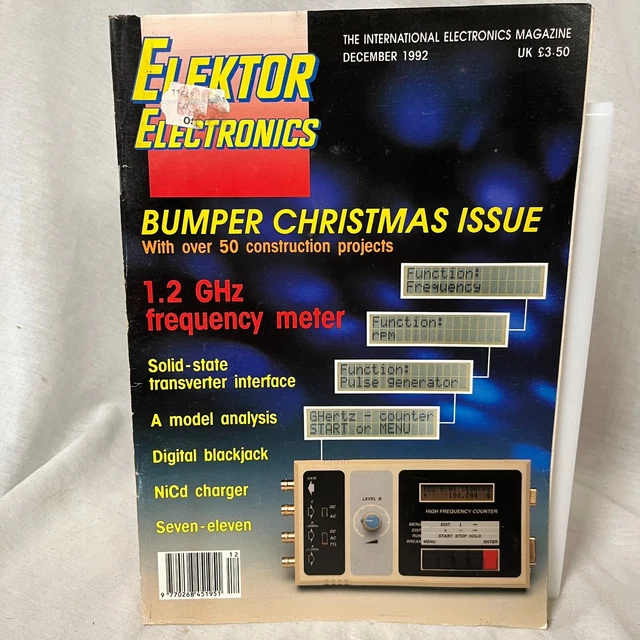 VINTAGE ELEKTOR MAGAZINE December 1992 English Computing Computers Electronics £4.34 - PicClick UK