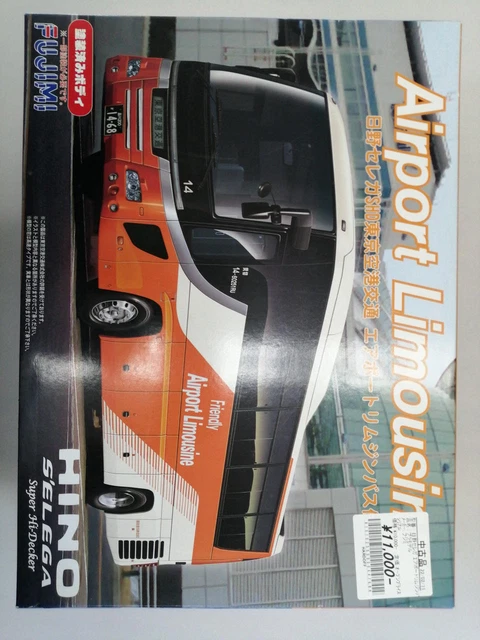 FUJIMI HINO SELEGA Airport Limousine Bus Specification Plastic Model ...