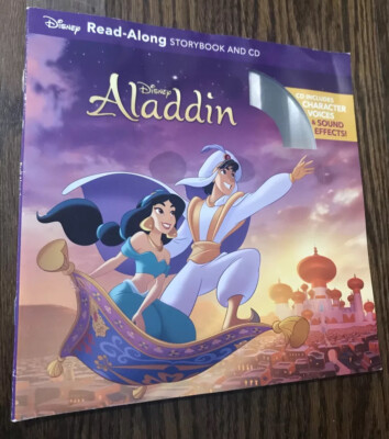 DISNEY READ ALONG storybook and cd Aladdin 2019 £10.88 - PicClick UK