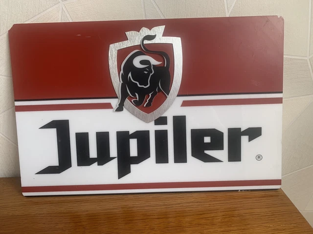 GRANDE PLAQUE PUBLICITAIRE en Plexi Bière Jupiler Déco Bar Bistrot Bier ...