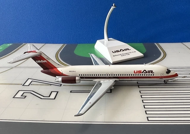 USAIR DOUGLAS DC-9-31 N933VJ 1980s 1/200 scale diecast J Wings Models ...