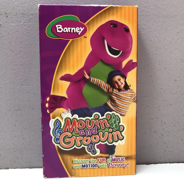 BARNEY’S MOVIN’ & Groovin’ VHS Video Tape Sing Along Songs Moving ...