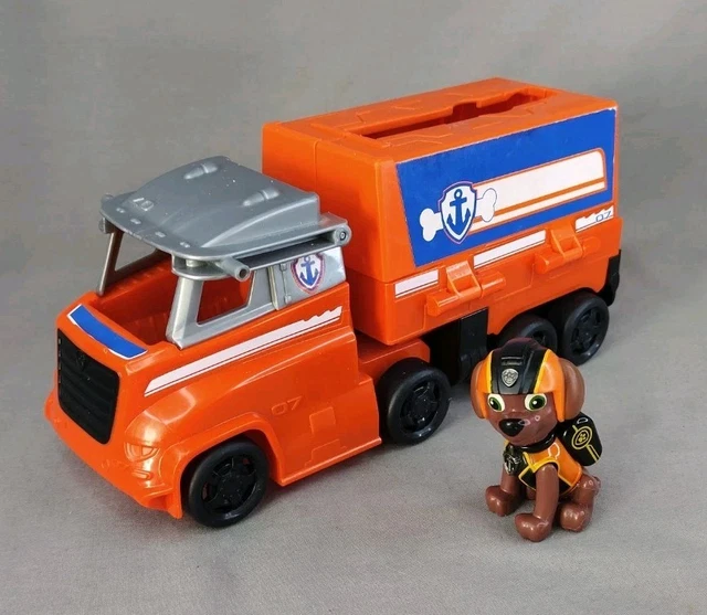 PAW PATROL - Zuma's Transforming Big Trucks Rescue & Zuma Action Figure ...