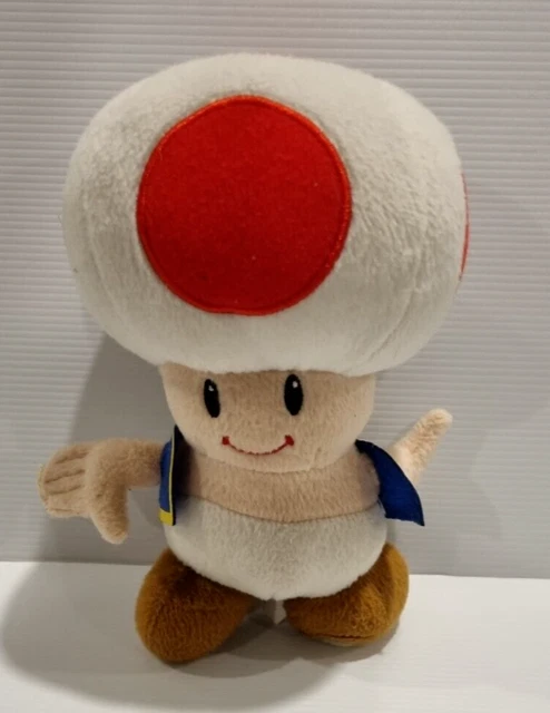 NINTENDO SUPER MARIO Bros -Toad 2012 Cuddly Soft Toy Plush 20cm $14.95 ...