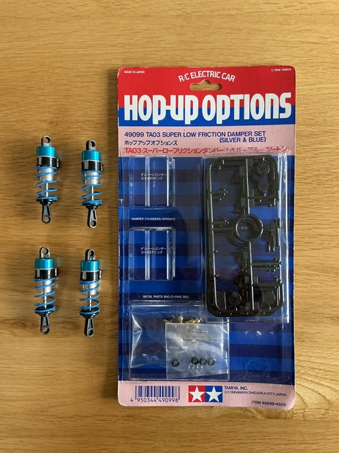 TAMIYA 49099 TA03 Super Low Friction Damper Set (Silver & Blue) New ...