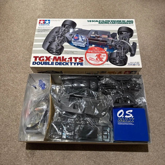 TAMIYA TGX OS Max 15cv-x Nitro Engine & Tm2 Tuned Pipe 1/8 KIT NIB ...