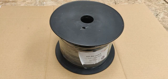 QUALITY SOLAR PANEL PV BARE Cable DC 4mm² 100M Black £100.99 - PicClick UK