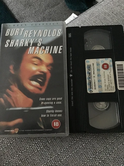 SHARKY'S MACHINE BERT REYNOLDS VHS VIDEO SMALL BOX .Burt Reynolds.vhs £ ...