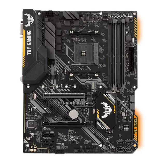 ASUS TUF B450-PLUS GAMING Motherboard AMD B450 Socket AM4 DDR4 M.2 ATX ...