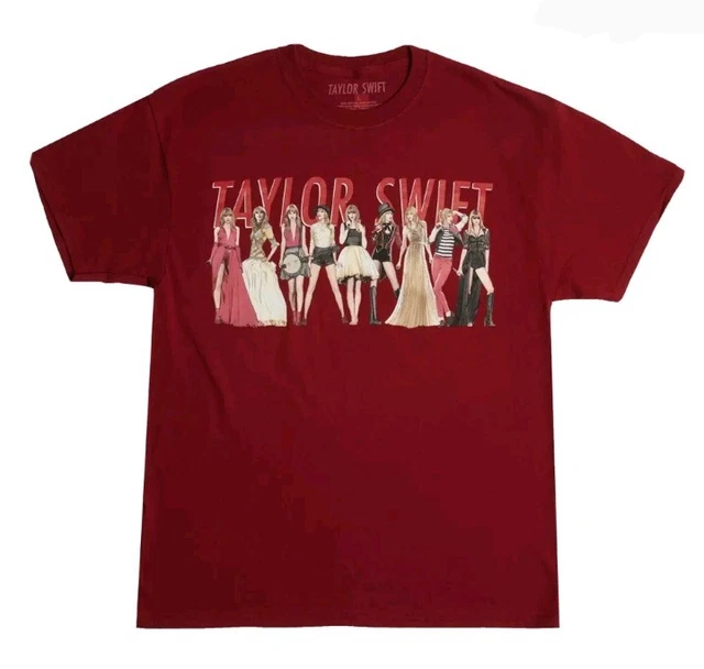 TAYLOR SWIFT RED (Taylor's Version) Eras Dark Red T-Shirt size S £124. ...