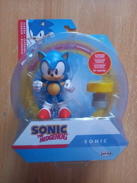 SONIC THE HEDGEHOG Classic Sonic & Spring 4" Action Figure Jakks ...