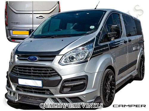 FORD TRANSIT CUSTOM rs camper racing stripes full kit vinyl decal ...