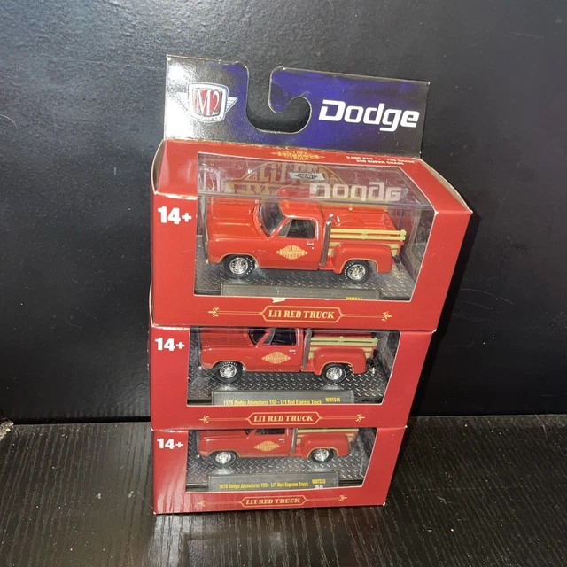 LOT DE 3 Camions Express M2 Dodge 1978 Lil Rouge Expédition Rapide EUR ...