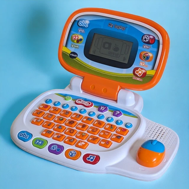 VTECH MY LAPTOP Orange Tote And Go Preschool Educational Computer VGC £ ...