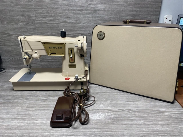 VINTAGE SINGER 317 Sewing Machine Heavy Duty Zig Zag Straight Electric ...