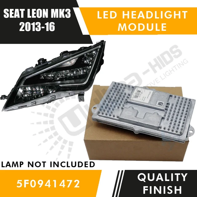 LED HEADLIGHT CONTROL MODULE ECU UNIT SEAT LEON MK3 5F0941472A VW Golf ...
