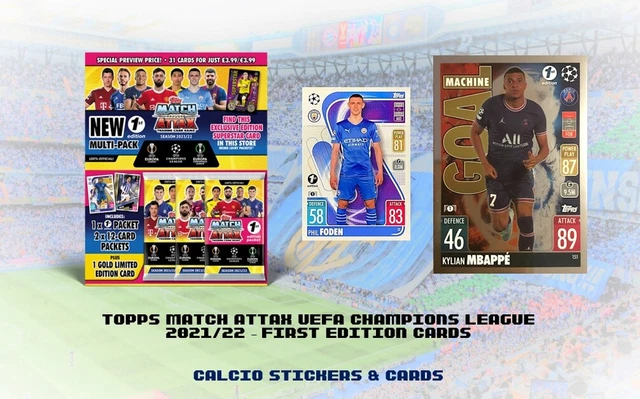 TOPPS MATCH ATTAX 2021/22 2022 Rare First 1st Edition Cards - Choose ...