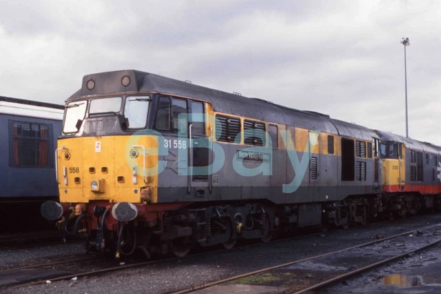 35MM RAILWAY SLIDE of Class 31 31558 @ Doncaster Carr Copyright to ...