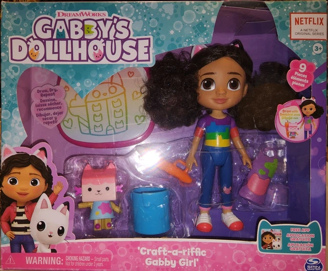 GABBY'S DOLLHOUSE CRAFT-A-RIFFIC Gabby Girl 9 peices DreamWorks Netflix ...