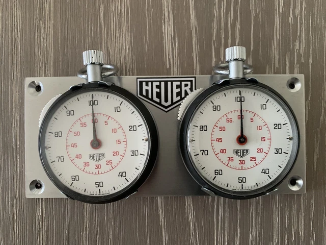 HEUER STOPWATCH PANEL Heuer Chronometers Dashboard Rally Timer 93 £375.00 - PicClick UK