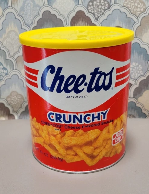 RARE! VINTAGE CHEETOS Brand Crunchy 80s / 90s Canister Container ...