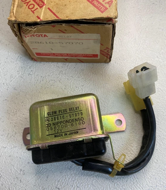 NOS TOYOTA LAND Cruiser Relay Glow Plug Assy Japan For Bj40 3B 28610 ...