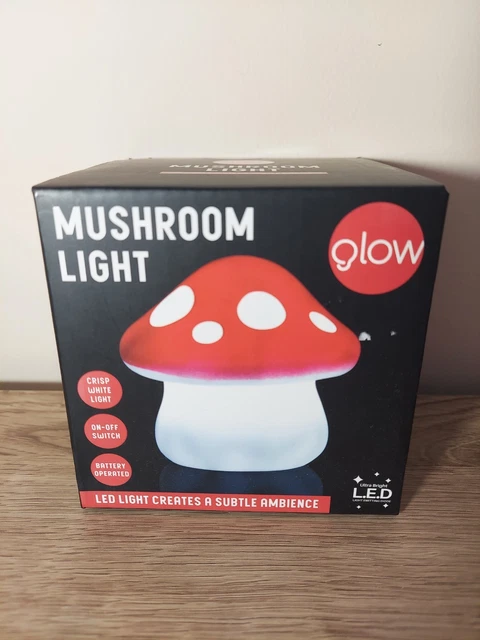 GLOW LED MUSHROOM Light Mushroom Night Light Mushroom Night Light ...