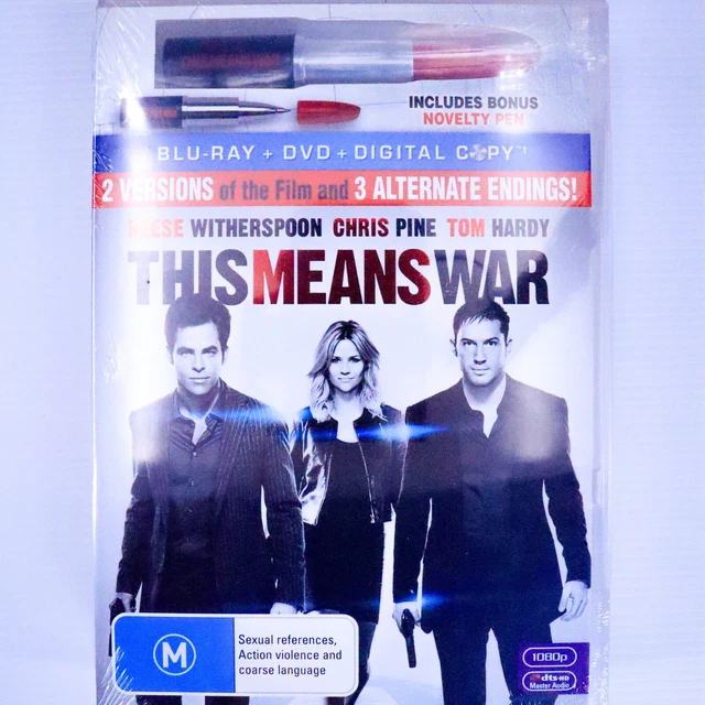 NEW THIS MEANS War (Blu Ray + DVD + Novelty Pen) Chris Pine, Reese Witherspoon £18.73 - PicClick UK