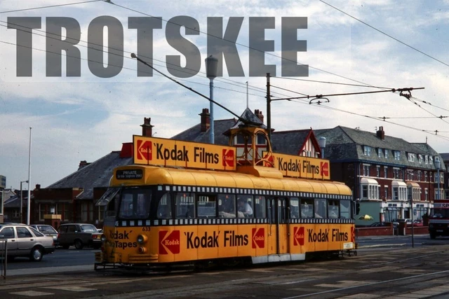 35MM SLIDE BLACKPOOL Transport Single Decker Tram Strassenbahn 633 1988 Original £3.99 - PicClick UK