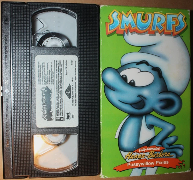 SMURFS: PUSSYWILLOW PIXIES (vhs) Clumsy Smurf. VG Cond. Rare. Hanna ...