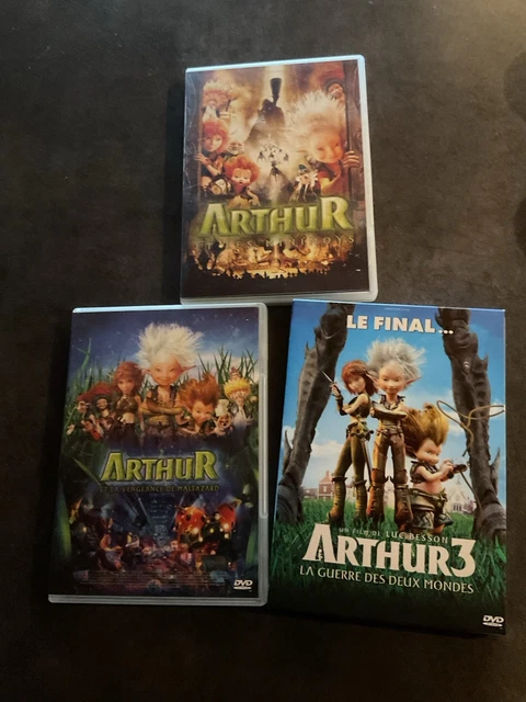 LOT TROIS DVD « ARTHUR ET LES MINIMOYS » EUR 10,00 - PicClick FR