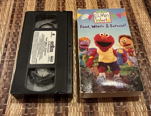 ELMOS WORLD - Food, Water Exercise VHS Tape 2005 Sesame Street Late ...