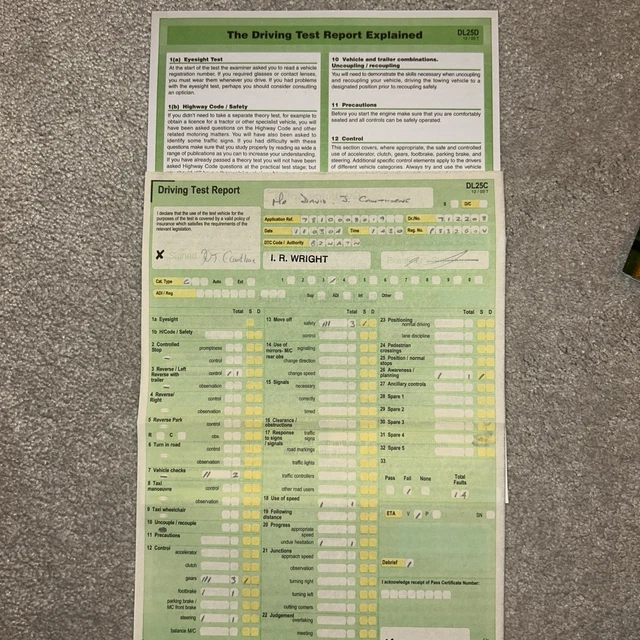 DRIVING TEST REPORT uk £2.23 - PicClick UK