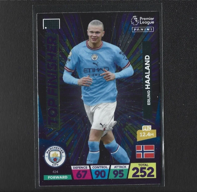 CARD ERLING HAALAND Panini Adrenalyn Premier League 2023 Top Finisher ...