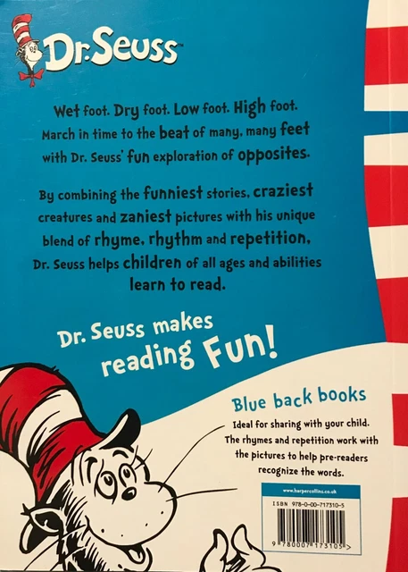 THE FOOT BOOK ~ Dr Seuss Blue Back Book ~ Newpaperback £5.74 - PicClick UK