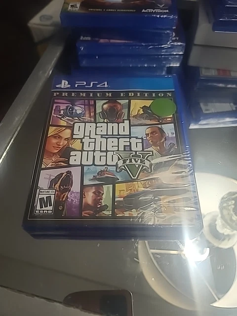 GRAND THEFT AUTO V Premium Edition PS4 Brand New Factory Sealed GTA 5 ...
