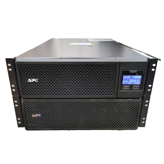 APC SMART-UPS ON-LINE, 10kVA/10kW Rack 6U SRT10KRMXLI 230V/400V W/ Rail ...