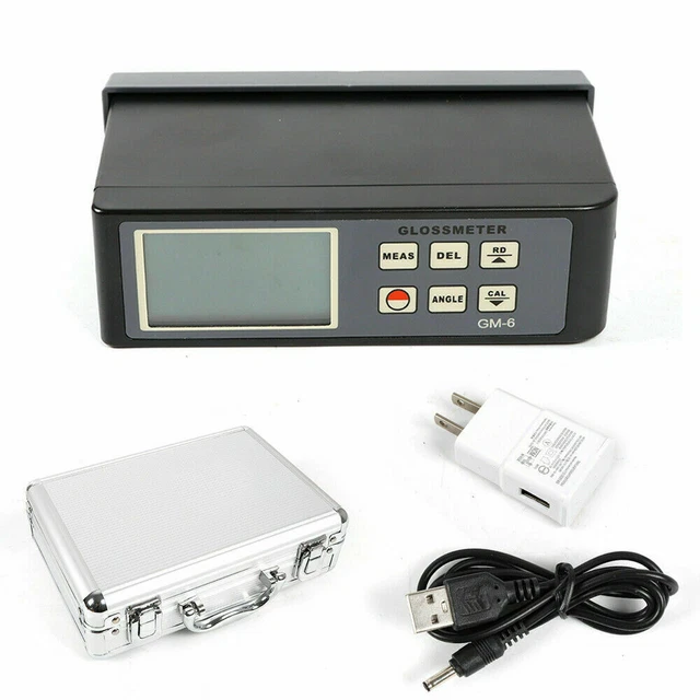 DIGITAL PRECISE GLOSSMETER Gloss Meter Tester Automatic calibration USB ...