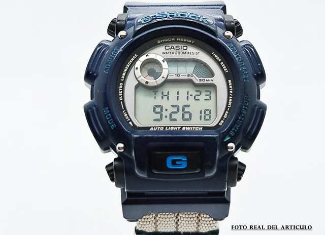 VINTGE WATCH CASIO G-SHOCK DW-9000AS-2T QW.1647 JAPAN. WR,200m AÑO.1997 ...