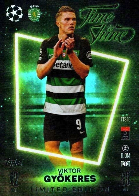 MATCH ATTAX UCL 2024/25 - Viktor Gyökeres - Sporting Lissabon - Time to Shine LE EUR 2,90 ...