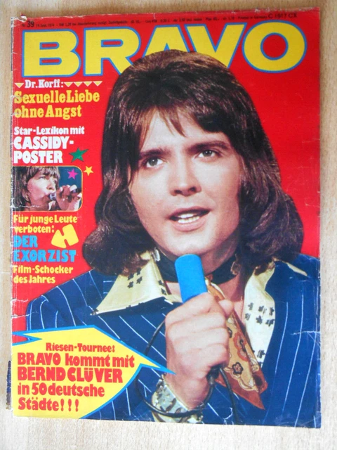 BRAVO 39/1974 KOMPLETT -50. Geburtstag- Bernd Clüver, Gilbert O ...