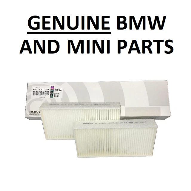 GENUINE BMW X3 F25, X4 F26, Microfilter Set 64119237159. Recirculated ...