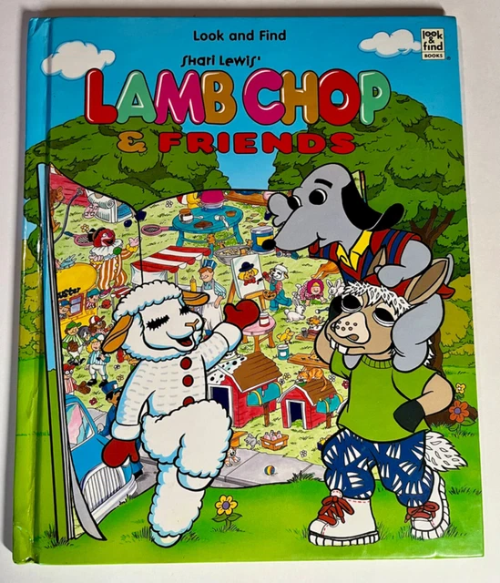 SHARI LEWIS LAMB Chop & Friends Look And Find Book, 1996 *Comme neuf ...
