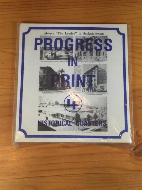 VINTAGE PROGRESS IN Print 11 Paper Coaters Newspaper Leader Post Regina ...