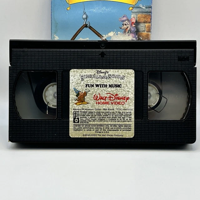 DISNEY SING ALONG Songs Fun with Music VHS Video Tape Vol 5 Oliver ...