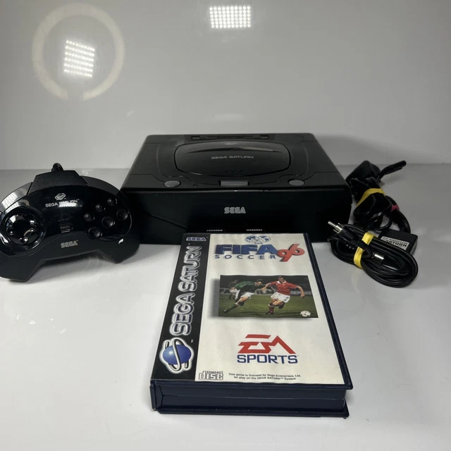 SEGA SATURN MARK 2 Model Console UK/PAL Black Working Inc X1 Game ...