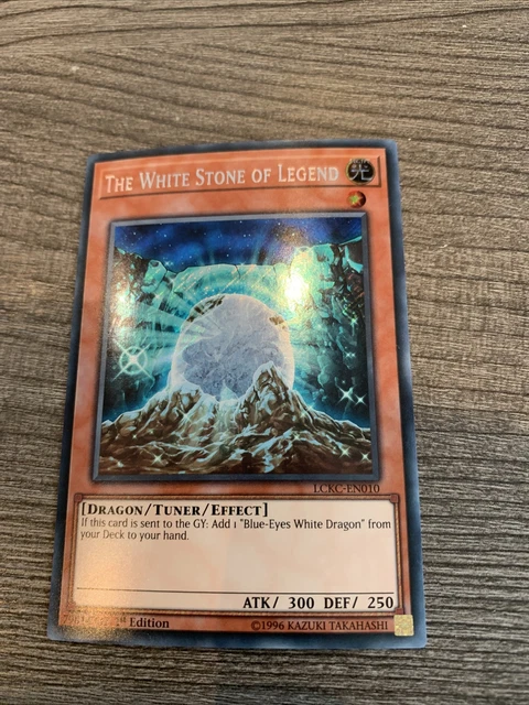 YUGIOH THE WHITE Stone of Legend Secret Rare 1st Edition LCKC-EN010 EUR ...