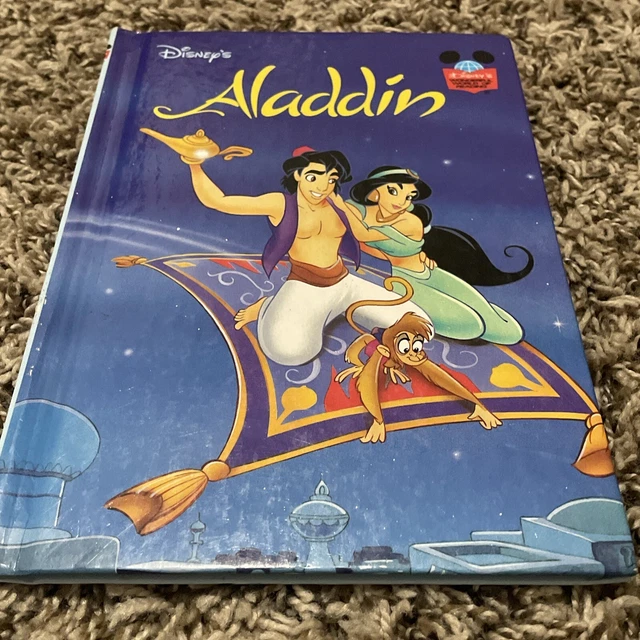 WALT DISNEY’S ALADDIN Hardcover Book Disney’s Wonderful World Of ...
